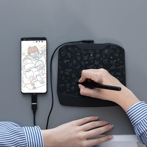 GAOMON S630 Small Portable Graphics Pen Tablet for Digital Drawing